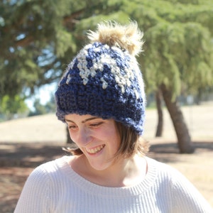 Chevron Crochet Hat Pattern, Easy Crochet Pattern, Crochet Hat Pattern ...