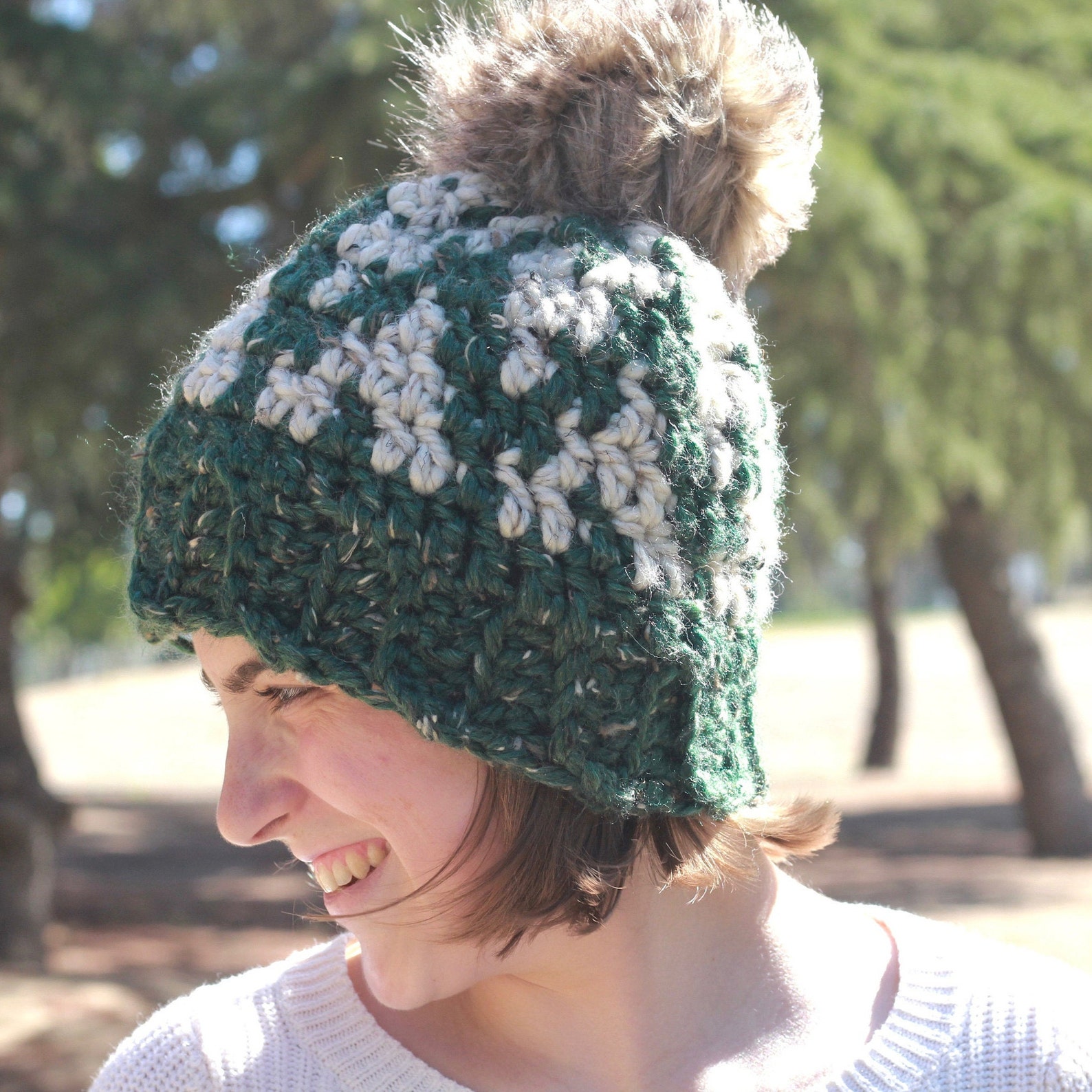 Chevron Crochet Hat Pattern Easy Crochet Pattern Crochet Hat - Etsy