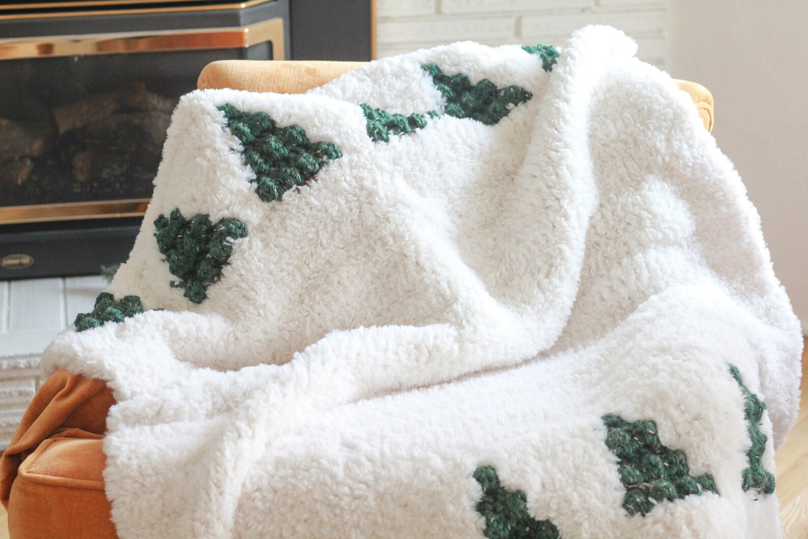 Crochet Pine Tree Blanket Crochet Tree Blanket Pattern - Etsy