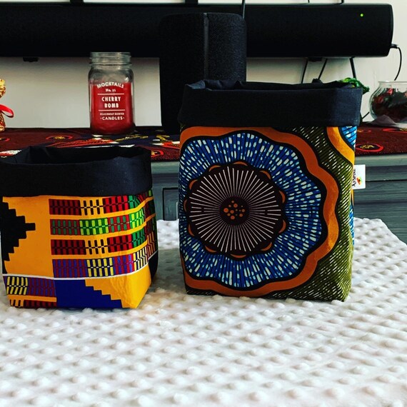 African print storage boxes scatter boxes home decor | Etsy