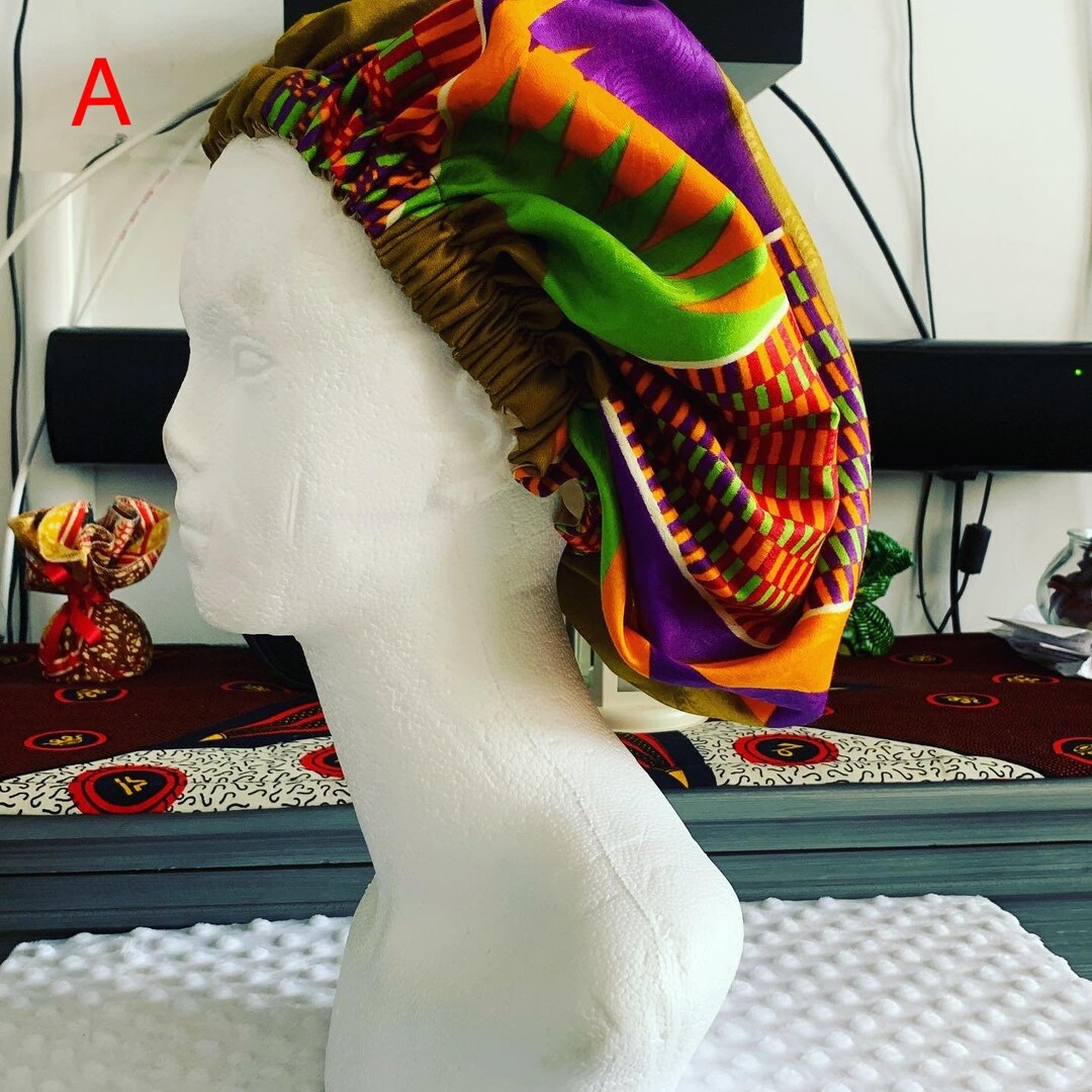 Ankara/african Print Satin Lined Bonnets - Etsy