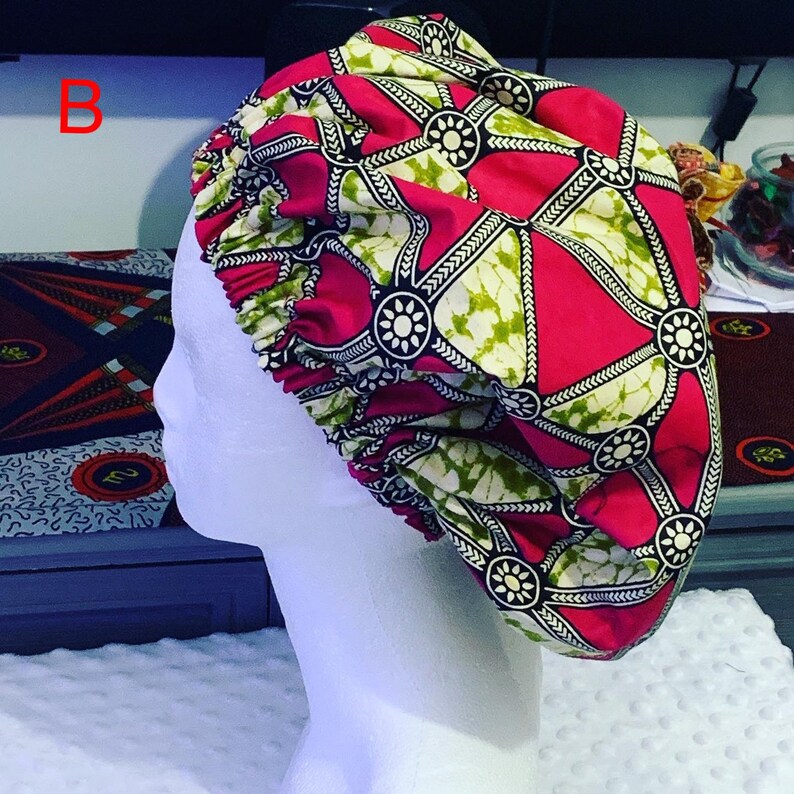 Ankara/african Print Satin Lined Bonnets | Etsy