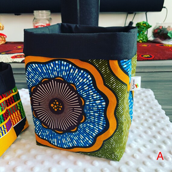 African Print Storage Boxes Scatter Boxes Home Decor | Etsy