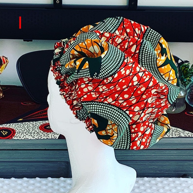 Ankara/african Print Satin Lined Bonnets - Etsy