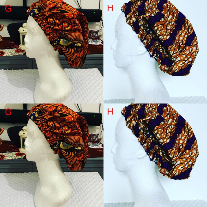 Ankara/african Print Satin Lined Bonnets | Etsy