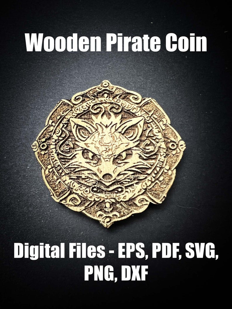 Pirate Coin Laser Cut Files SVG, PDF, EPS Digital Product - Etsy