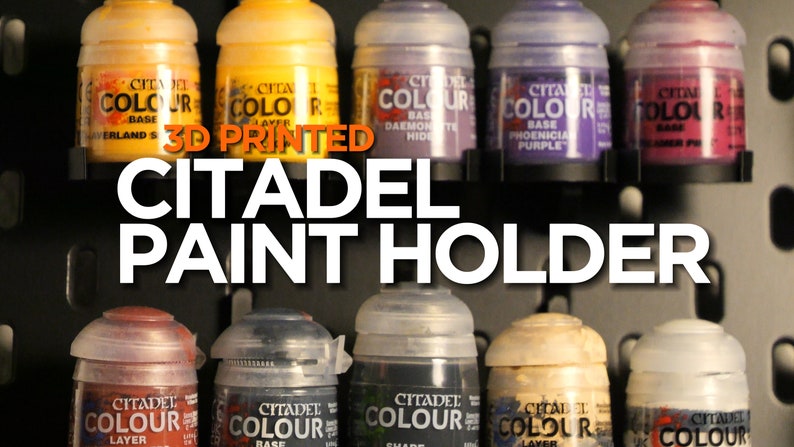 3D Printed Citadel Paint Holder for the SKADIS Peg Board System - Etsy