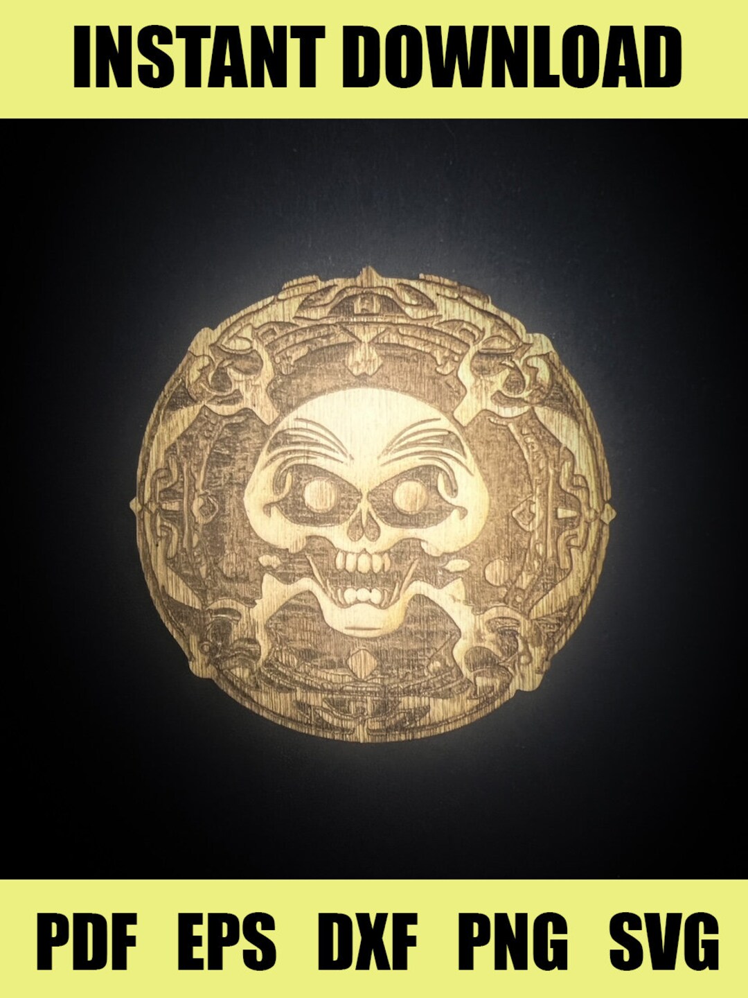 Pirate Coin Laser Cut Files SVG, PDF, EPS Digital Product - Etsy