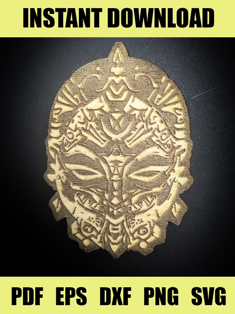 Mask Coin Laser Cut Files SVG PDF EPS Digital Product - Etsy