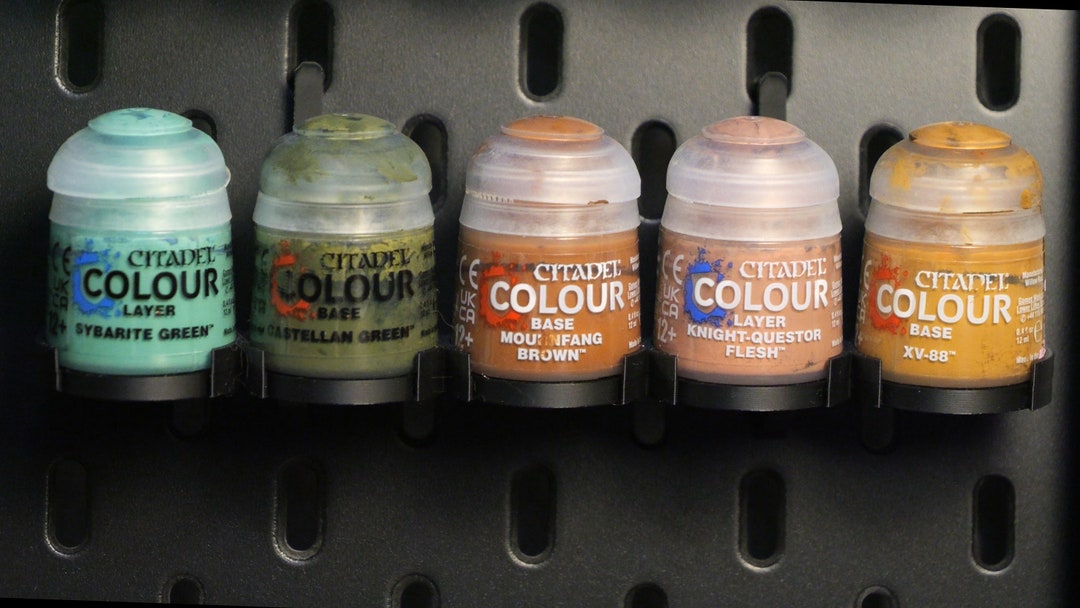 3D Printed Citadel Paint Holder for the SKADIS Peg Board System - Etsy