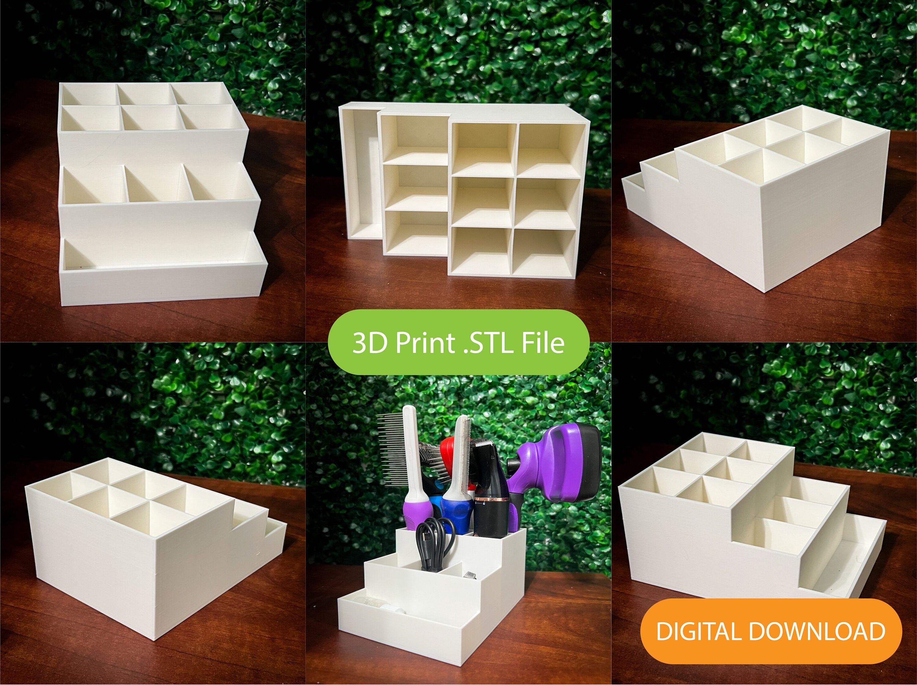 Pet Brush Storage Organizer .STL 3D Print Digital Download - Etsy