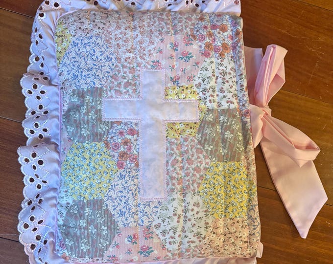 Pink Floral Quilted Bible Cover for Kaiya - Etsy