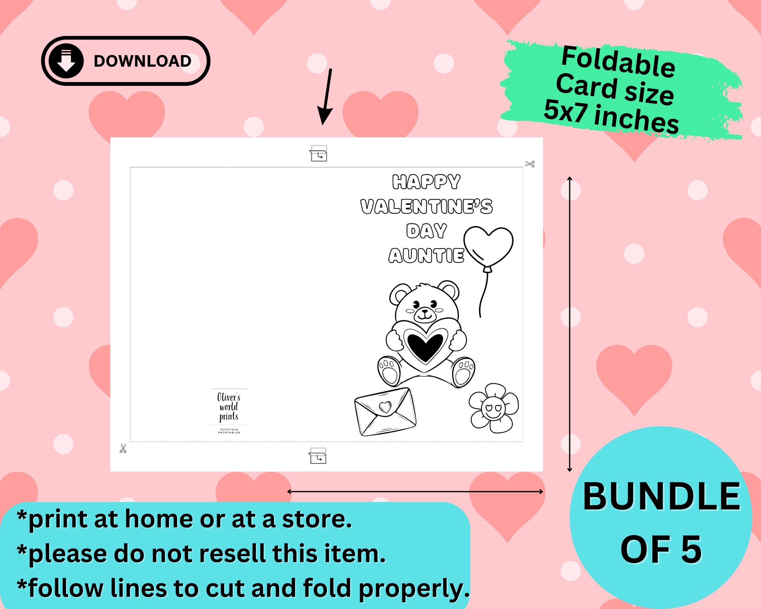 Printable Happy Valentines Day Coloring Cards. Bundle Coloring Cards ...