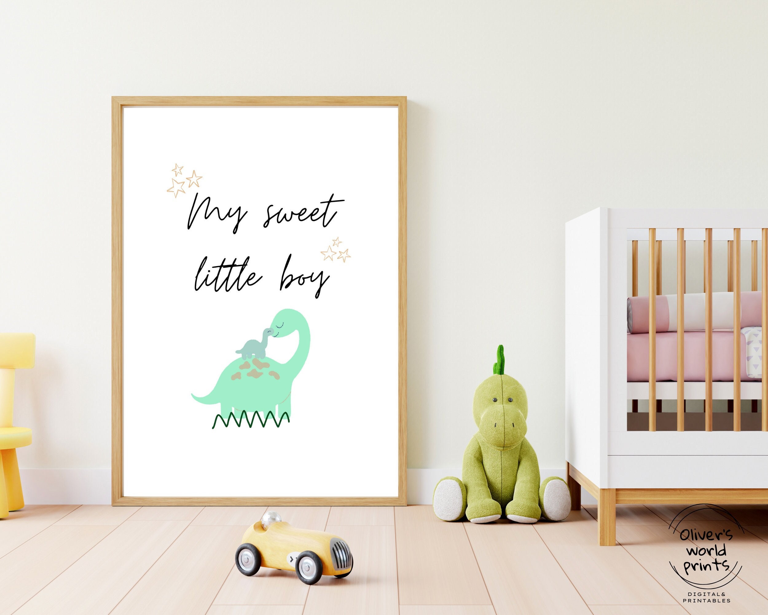 My Sweet Little Boy Sign Baby Boy Wall Printable Art Nursery Art Baby ...
