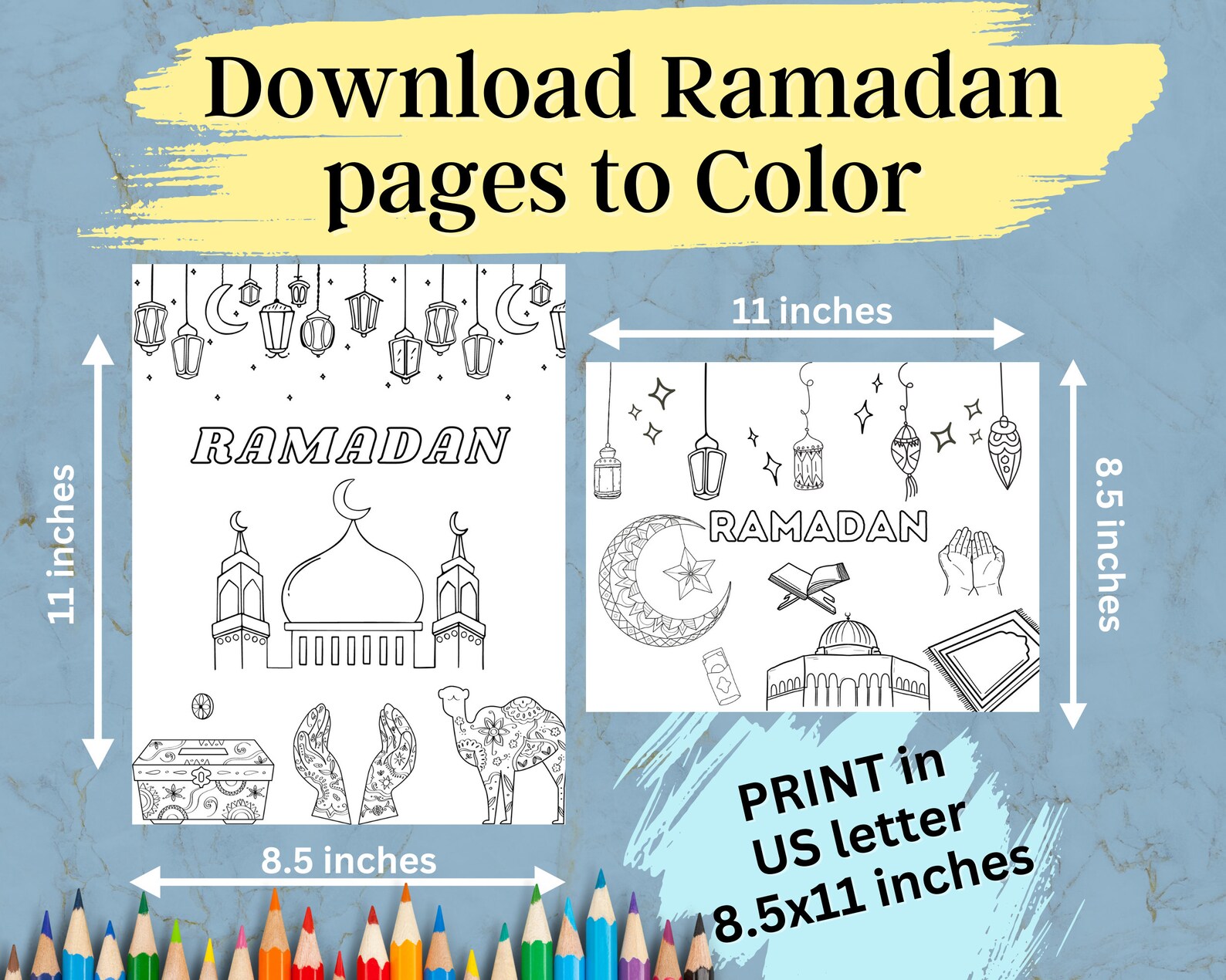 Printable Ramadan Coloring Pages for Kids, Teens, Adults Activity ...