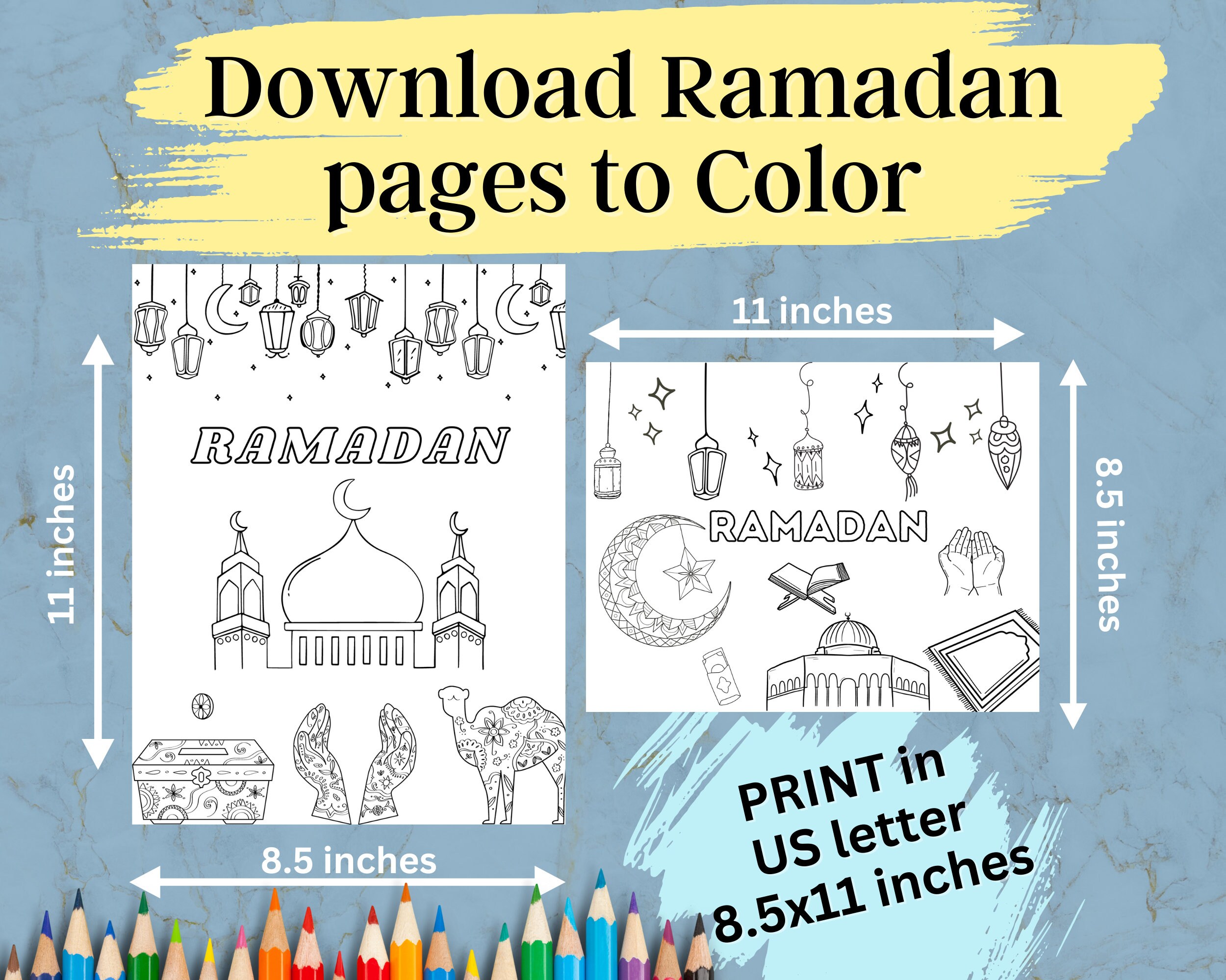 Printable Ramadan Coloring Pages for Kids, Teens, Adults Activity ...