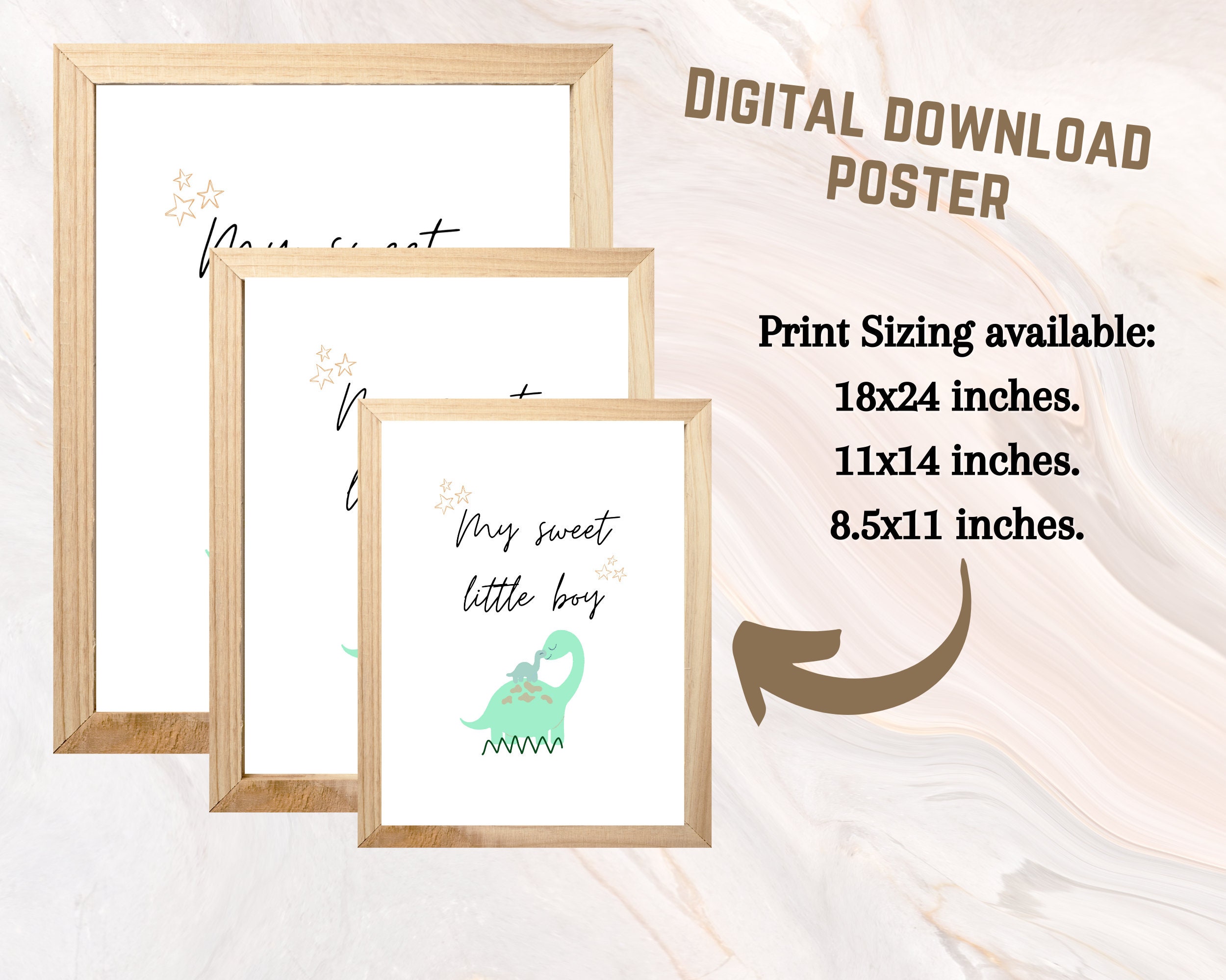 My Sweet Little Boy Sign Baby Boy Wall Printable Art Nursery Art Baby ...