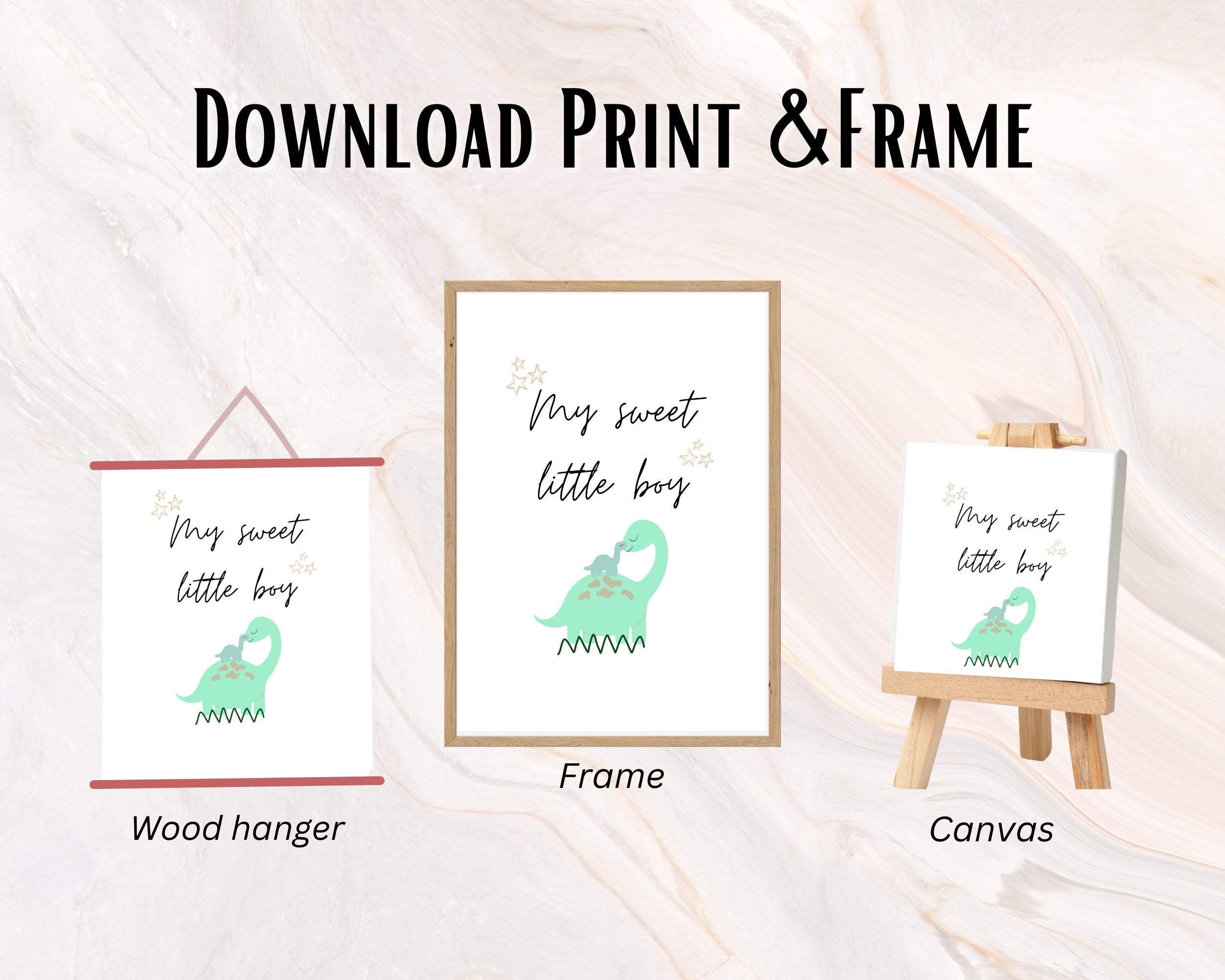 My Sweet Little Boy Sign Baby Boy Wall Printable Art Nursery Art Baby ...