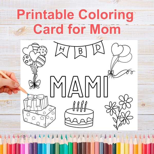 Birthday Mami Card - Etsy