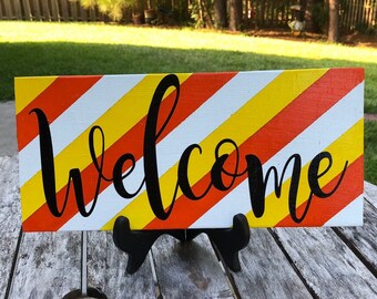 Candy corn sign | Etsy