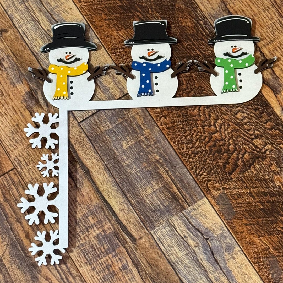 Christmas Wood Corner Signs, Christmas Door Decor, Door Corners Decor ...