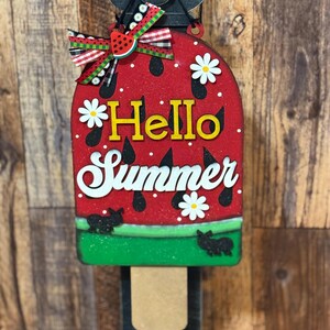 Wood Watermelon Sign, Hello Summer Watermelon Decor, DIY Watermelon ...