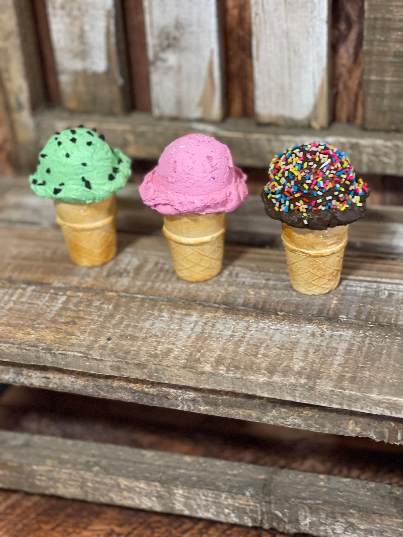 Fake Mini Ice Cream Cones Realistic Ice Cream Ice Cream Cone - Etsy