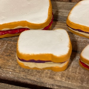 Fake Peanut Butter and Jelly Sandwich, PB&J Tiered Tray Decor, Fake ...