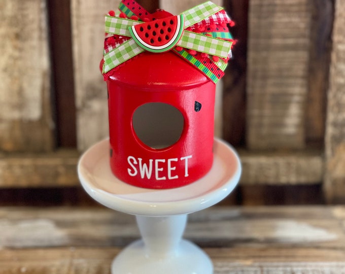 Watermelon Mini Bird House, Watermelon Tiered Tray Decor, Watermelon ...