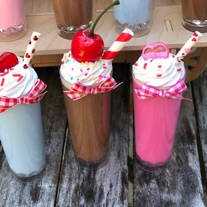 Fake Milkshake Faux Milkshake Strawberry Milkshake | Etsy