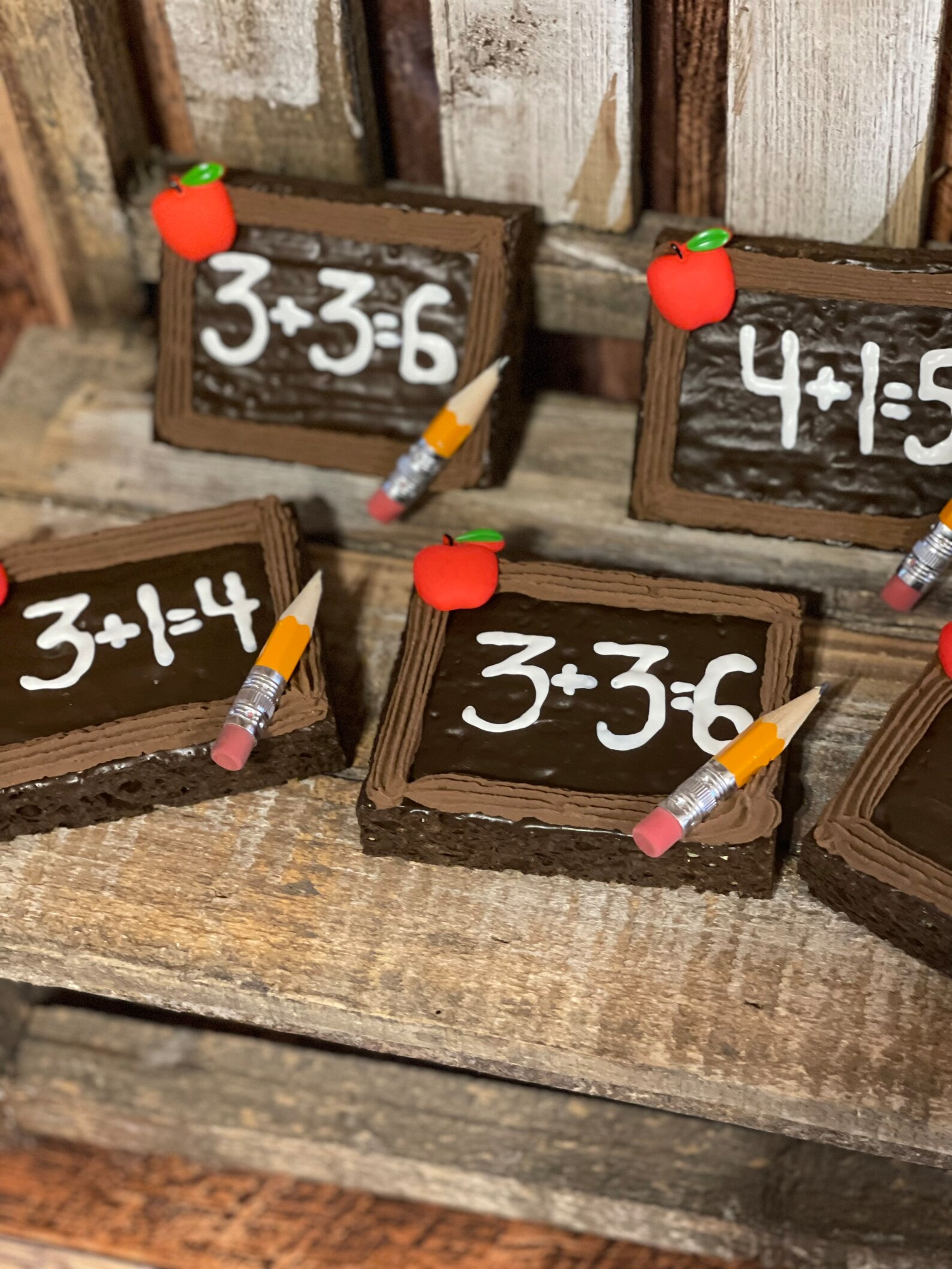 Fake Chalkboard Brownies School Decor School Tiered Tray - Etsy