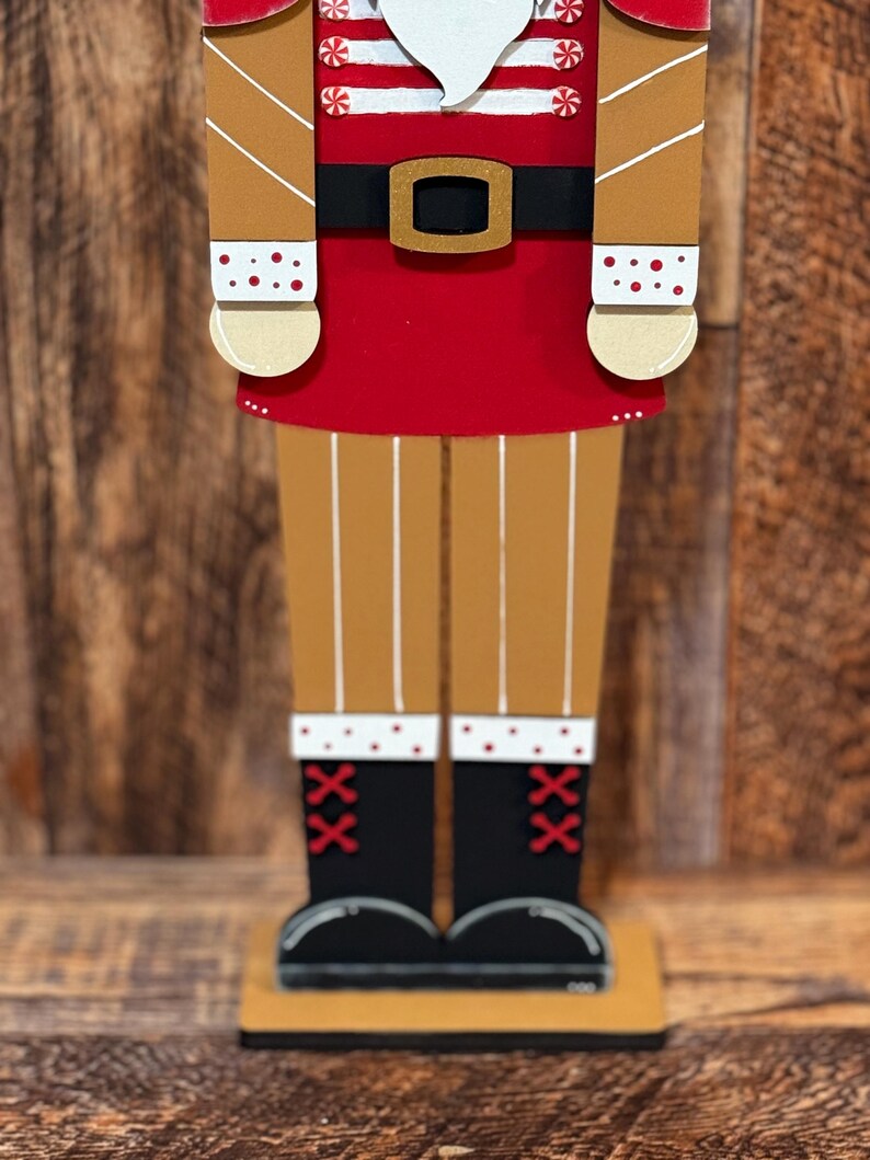 Gingerbread Nutcracker, Wood Nutcracker, Standing DIY Wood Nutcracker ...
