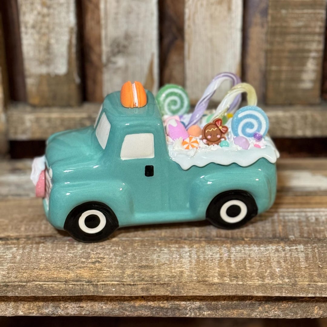 Candyland Truck Fake Bake, Farmhouse Decor, Candyland Truck Decor ...