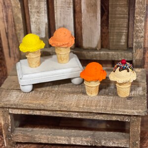 Fake Mini Ice Cream Cones, Realistic Ice Cream, Ice Cream Cone Decor ...