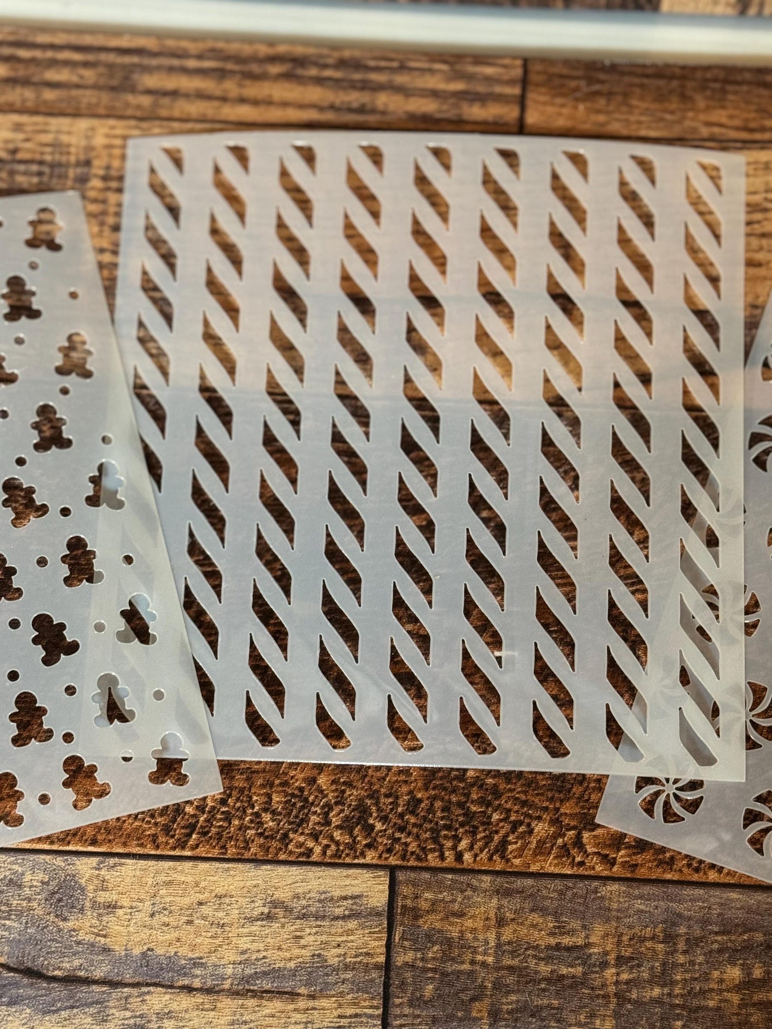 Set of 3 Mylar Stencils, Mylar Stencil, Gingerbread Mylar Stencil ...