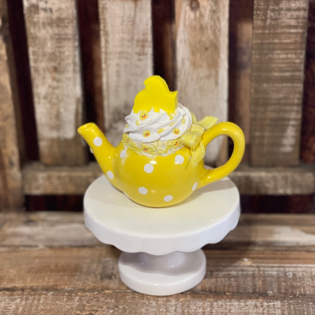 Easter Mini Tea Pot, Easter Chicken Decor, Mini Tea Pot, Easter Photo ...