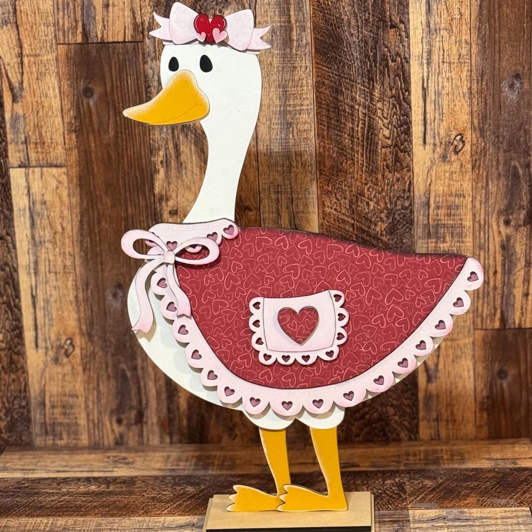 DIY Wood Interchangeable Goose, DIY Wood Goose, Valentine's Day Wood ...