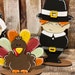Thanksgiving Wood Signs, Pilgrim Wood Signs, Thanksgiving Tiered Tray ...