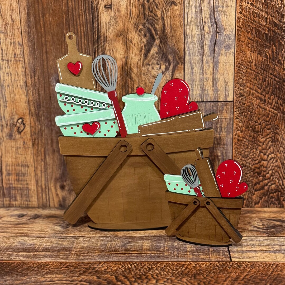 Jadeite Baking Wood Basket Insert, Baking Wood Project, Baking Tiered ...