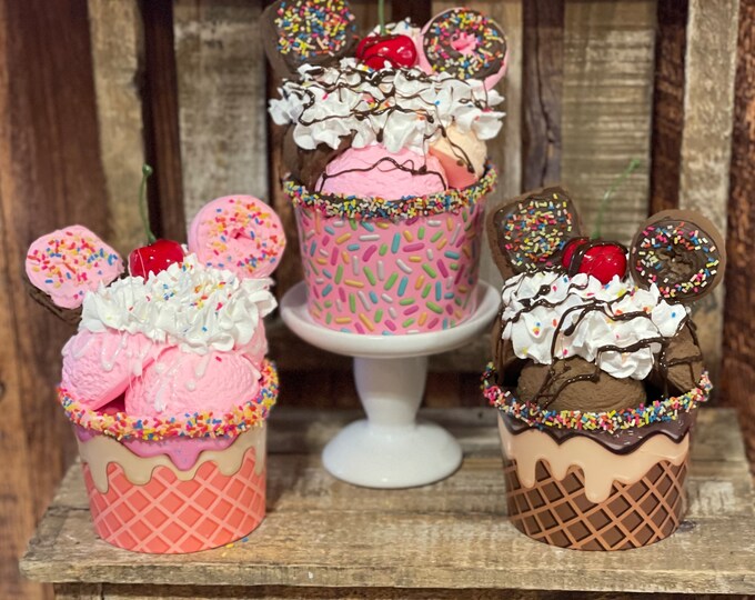 Fake Ice Cream Bowl, Fake Ice Cream, Ice Cream Party Decor, Fake ...