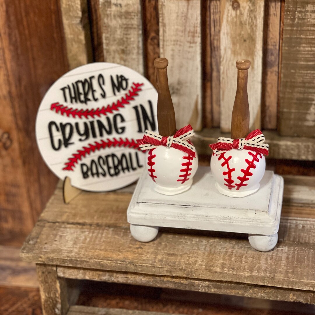 Fake Baseball Cake Pops, Fake Baseball Cakesicles, Baseball Decor, Fake ...