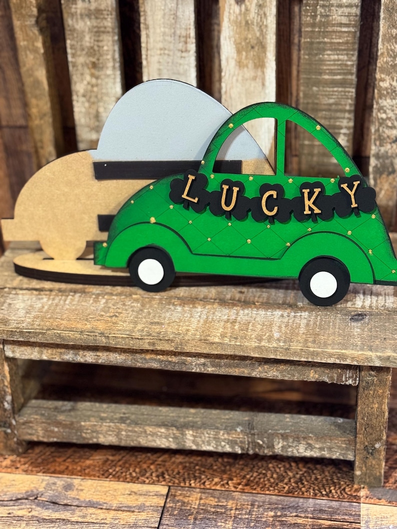 St. Patrick's Day Interchangeable Sign for VW Beetle Car, Saint Patty's ...