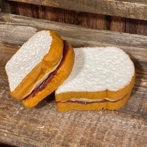 Fake Peanut Butter and Jelly Sandwich, PB&J Tiered Tray Decor, Fake ...