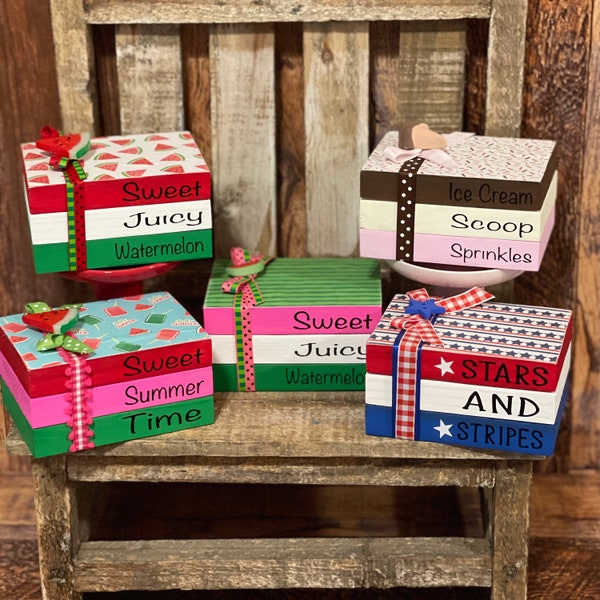 Coffee Mini Book Stack - Etsy