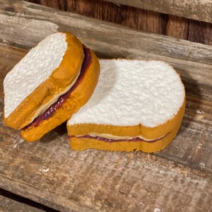 Fake Peanut Butter and Jelly Sandwich, PB&J Tiered Tray Decor, Fake ...