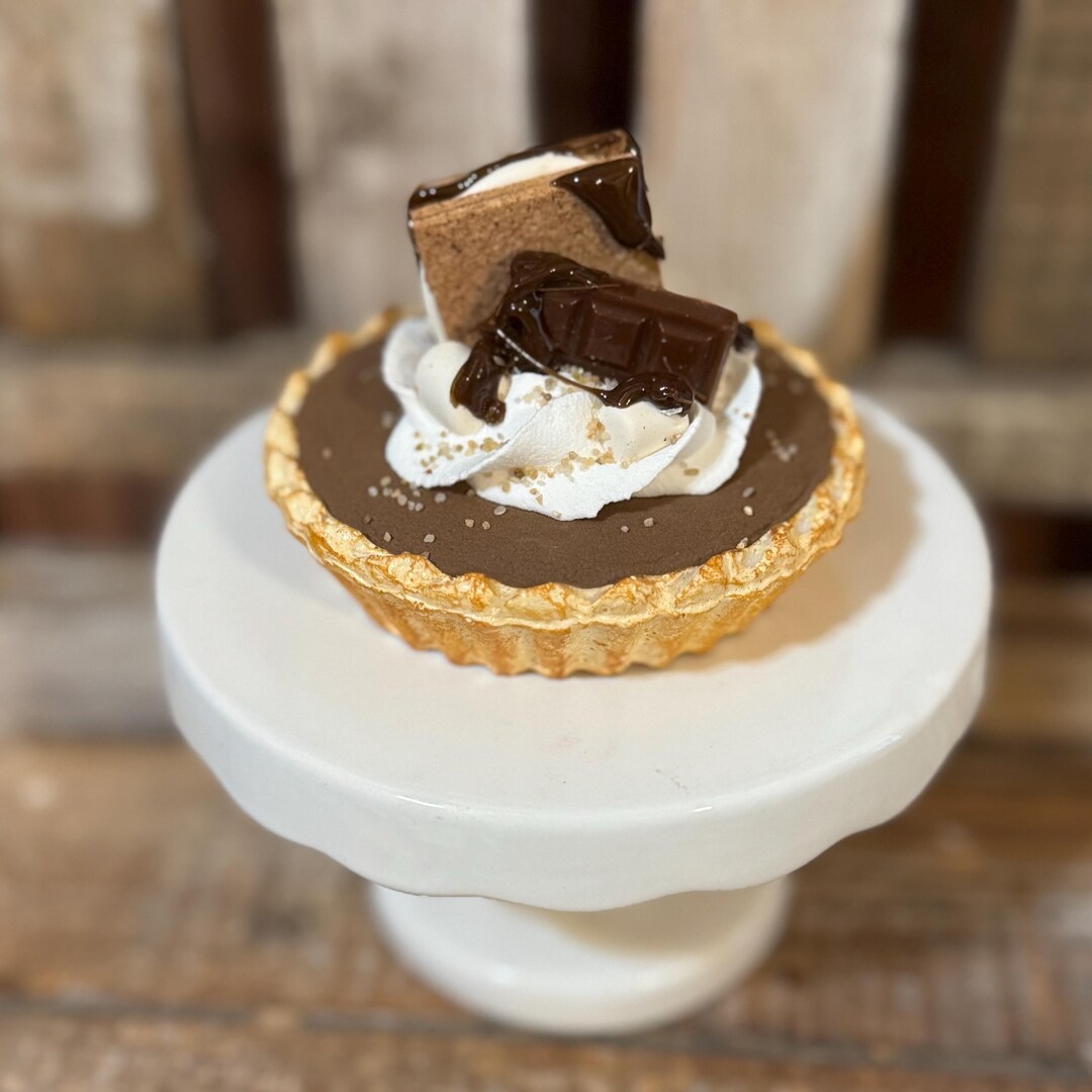 Fake Smores Pie, Smores Decor, Smores Tiered Tray Decor, Fake Chocolate ...