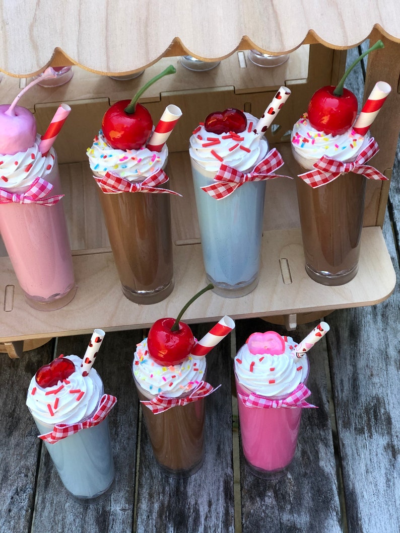 Fake Milkshake Faux Milkshake Strawberry Milkshake | Etsy