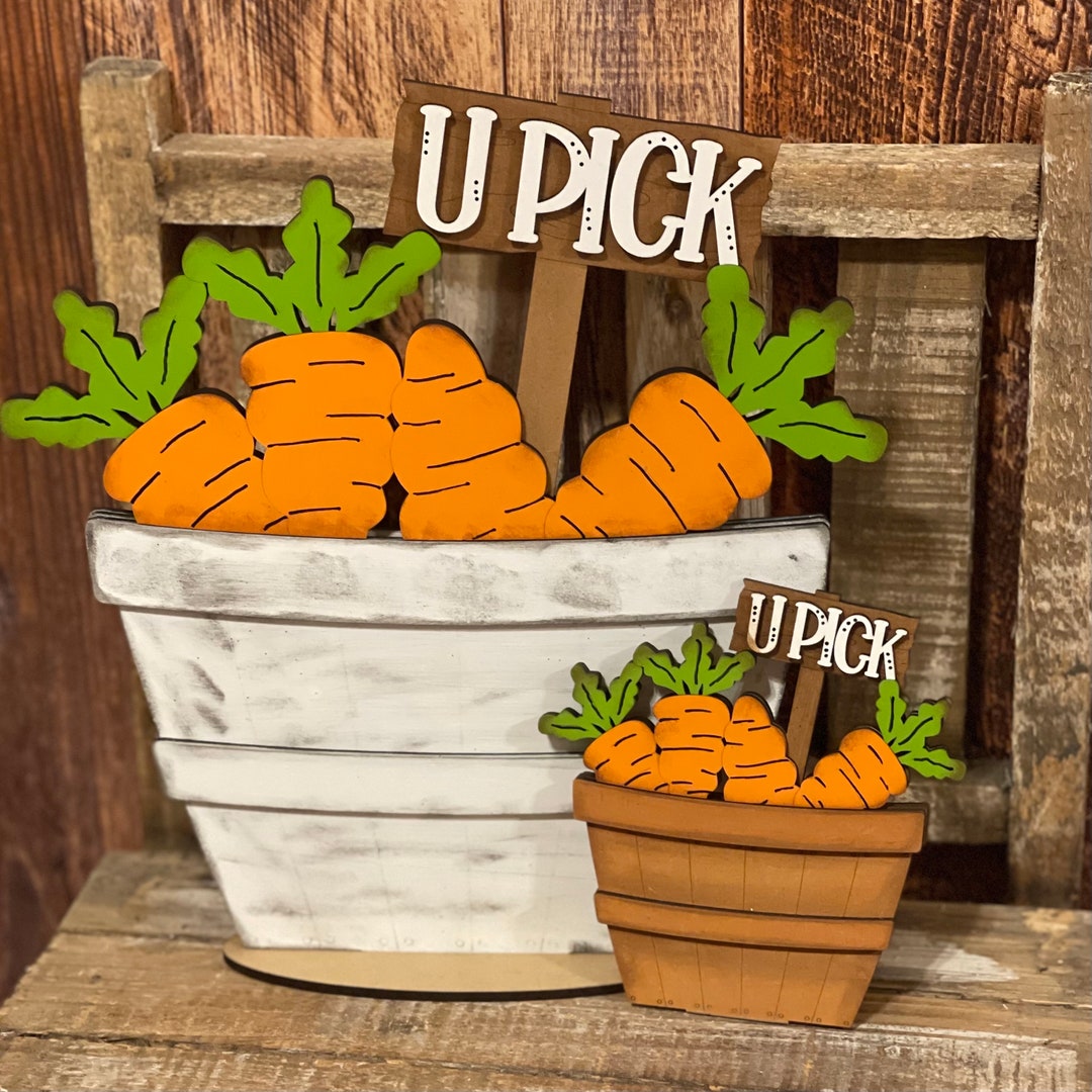 Carrot Basket Insert, Easter Wood Project, Easter Tiered Tray Decor ...