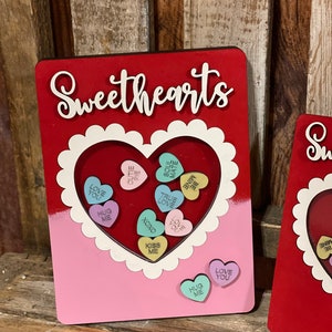 Valentine Candy Hearts, Valentine Tiered Tray Decor, Valentine Candy ...