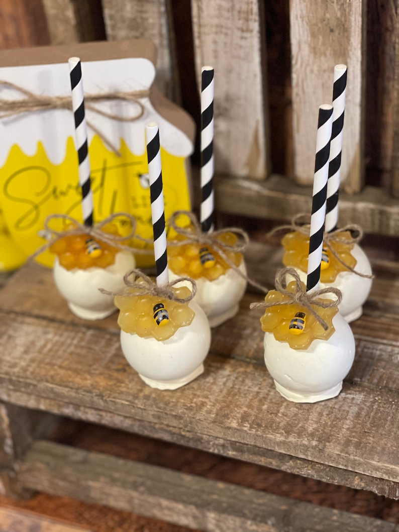 Fake Bee Cake Pops Fake Bee Cakesicles Bee Decor Fake | Etsy